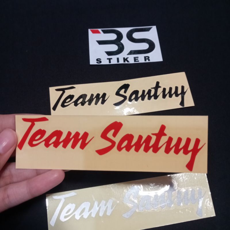 Jual STICKER TEAM SANTUY CUTTING STICKER CUTTING MOTOR CUTTING STICKER ...