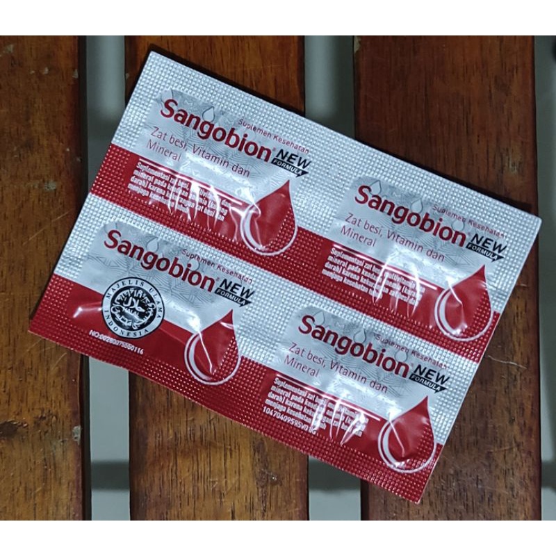 Jual Sangobion 4 Kapsul / Vitamin Penambah Darah / Kemasan Ekonomis ...