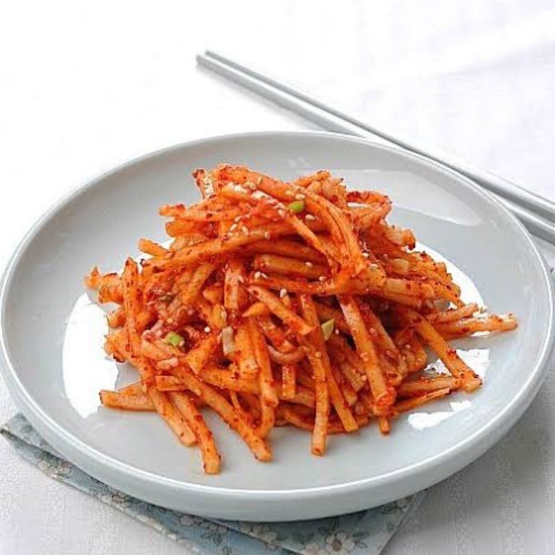 Jual Kimchi Sample Size 150g/200g/ 250g Sawi Lobak Timun Daun Bawang ...