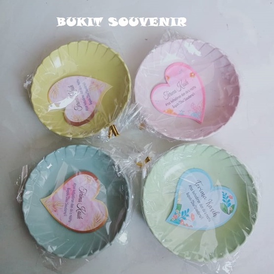 Jual SOUVENIR PERNIKAHAN MANGKOK BULAT GRIGI WARNA KEMAS PLASTIK (ISI ...