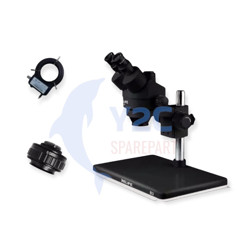 Jual MICROSCOPE / MIKROSKOP TRINOCULAR RELIFE M3T-B3 + LAMPU LED / ALAT ...
