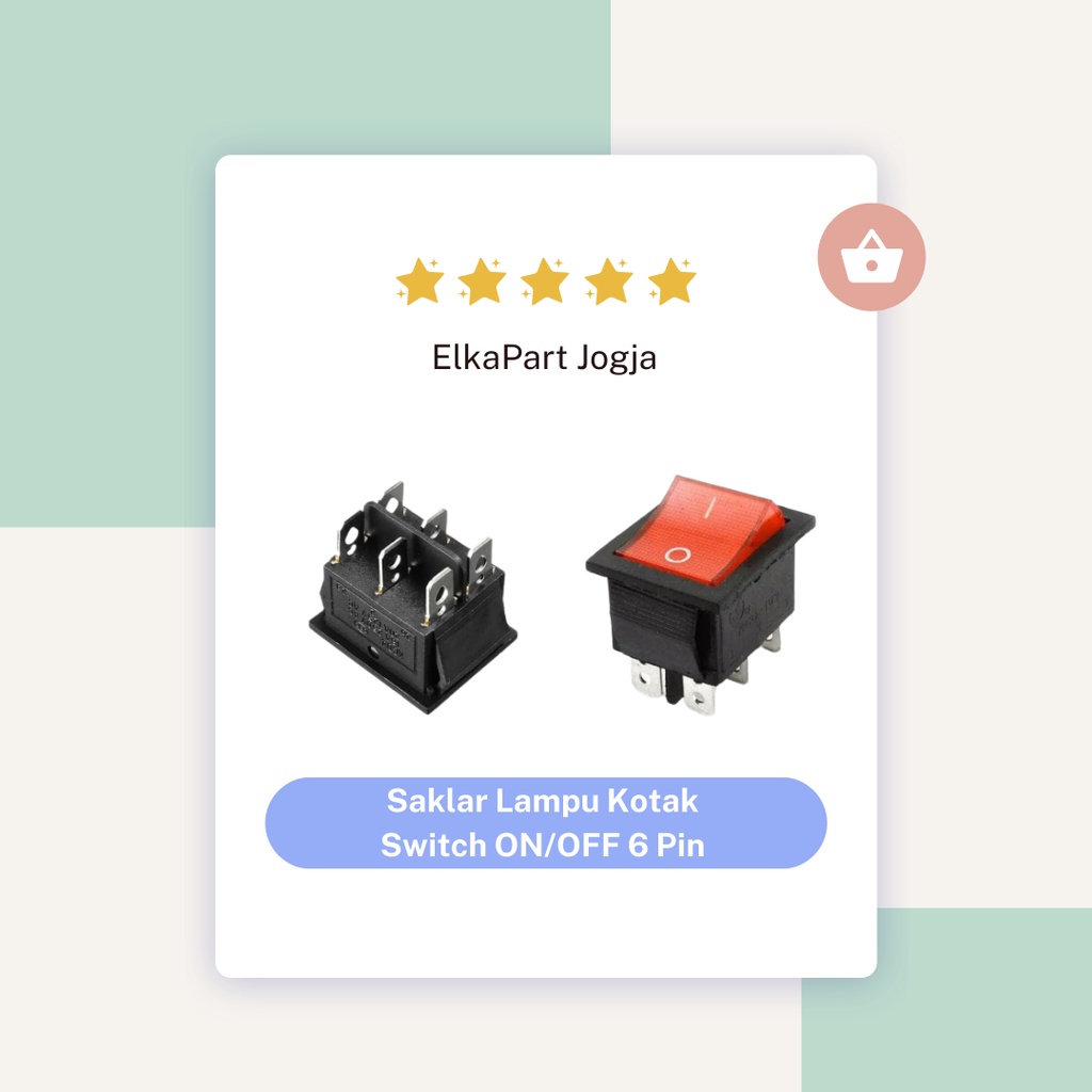 Jual SAKLAR KCD2 Switch ON OFF Lampu Merah 6 Pin 15A 250V | Shopee ...