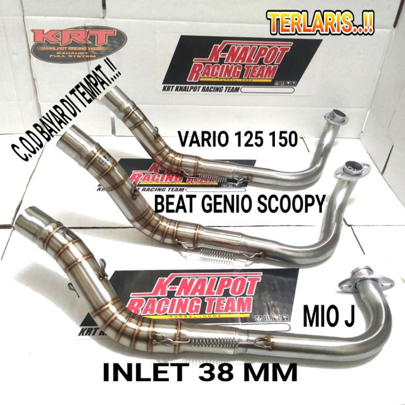 Jual LEHER KNALPOT INLET 38 / 50 MM VARIO 110 125 150 BEAT GENIO SCOOPY ...