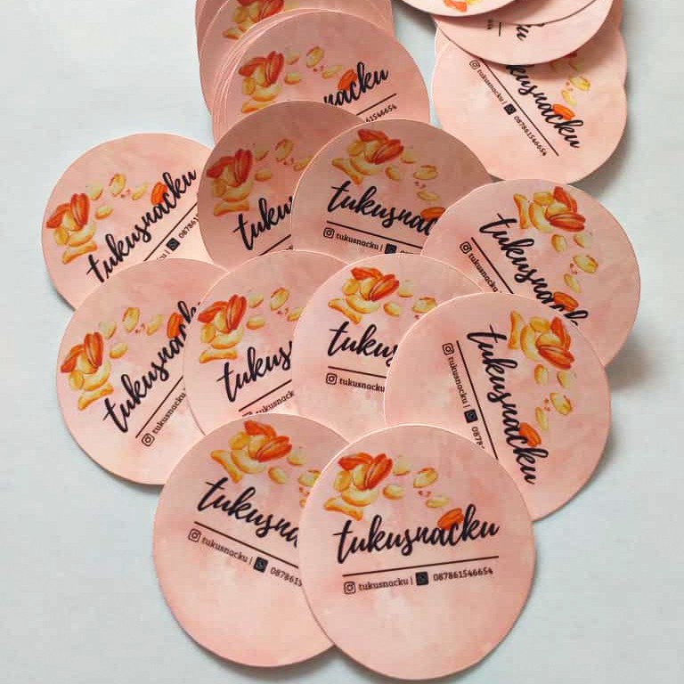 Jual Cetak Stiker Laminasi / Custom Sticker Laminasi Glossy/ Doff ...