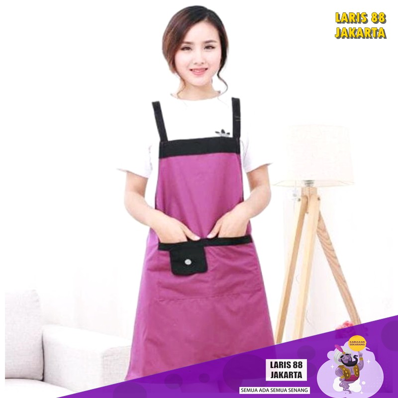Jual Apron Celemek Masak Waterproof Kualitas Bagus - Cokelat | Shopee ...