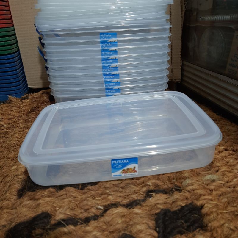 Jual food box 2000 ml plastik/toples kotak makan 2 ltr/tempat donat/containr | Shopee Indonesia