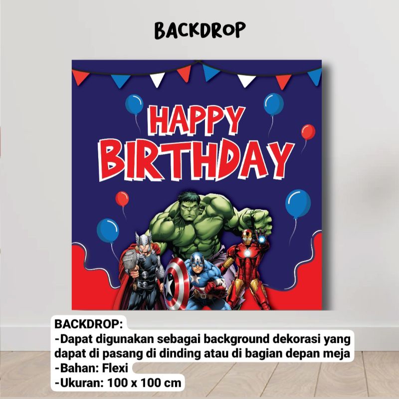 Jual BANNER SPIDERMAN HBD HAPPY BIRTHDAY HIASAN DEKORASI ULANGTAHUN ...
