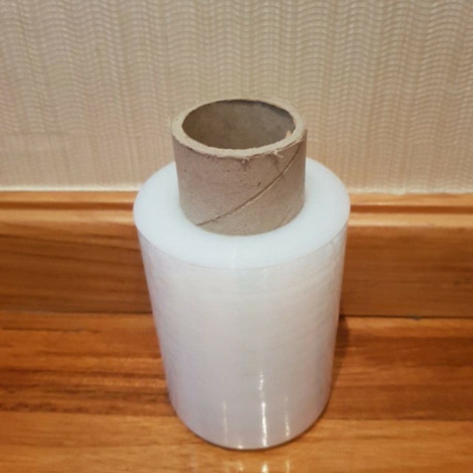 Jual stretch film plastik wrapping bening refill 10cm x 200M 17micron ...