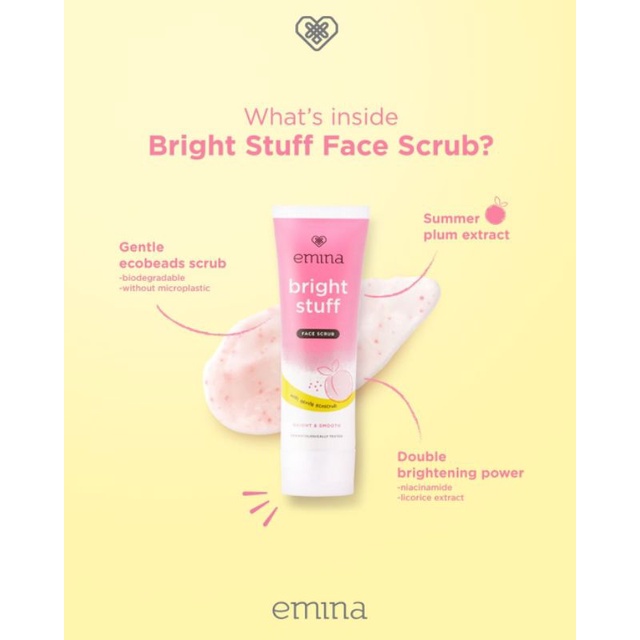 Jual Emina Bright Stuff Face Scrub | Shopee Indonesia