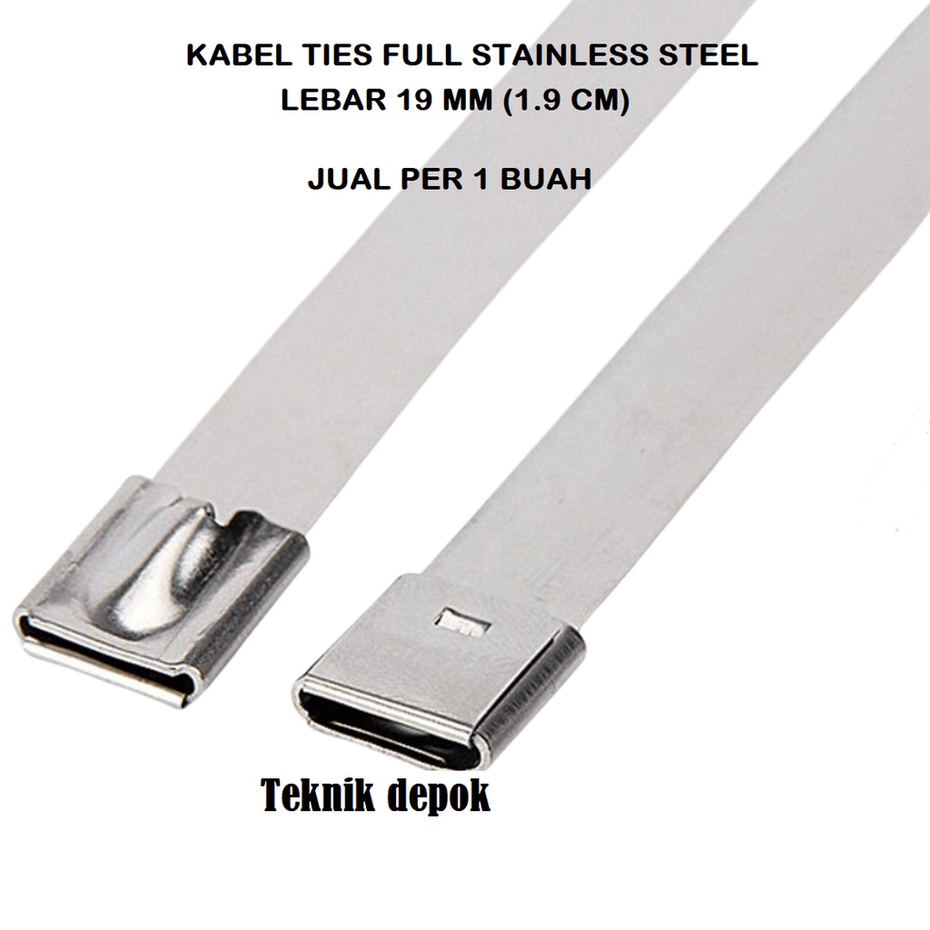 Jual Perbuah Kabel Tis Full Stainless Steel Lebar 19 x 1000 mm ...