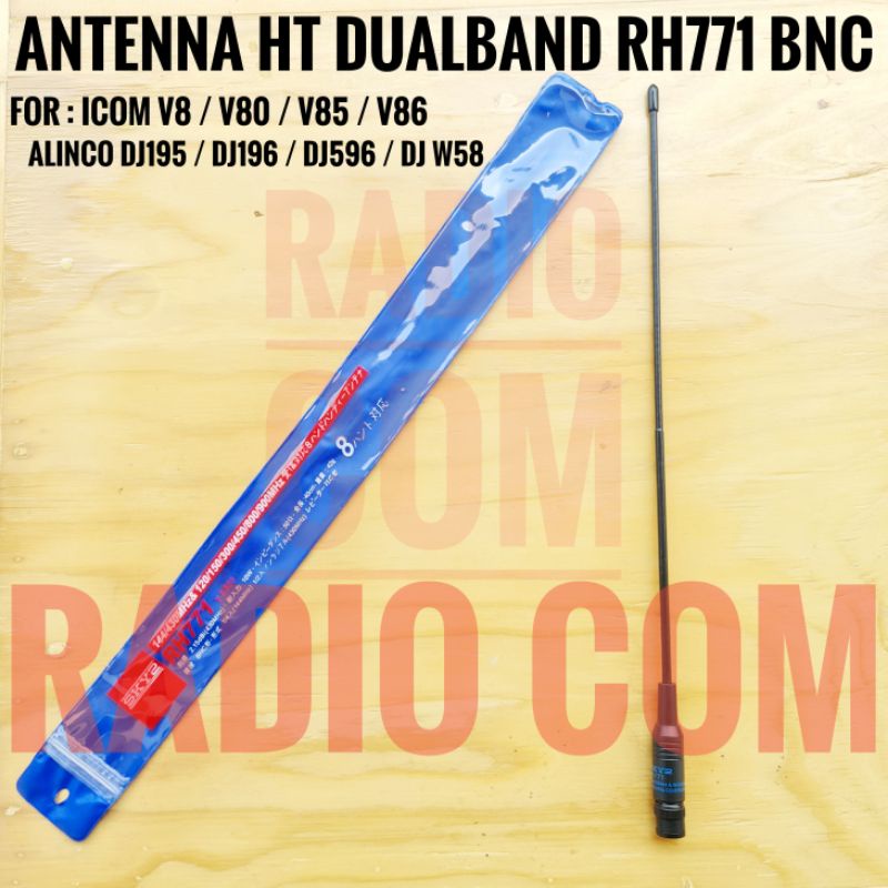 Jual JUAL ANTENA HT ICOM V80 / RH 771 BNC MALE / ANTENA HT ICOM DUALBAND | Shopee Indonesia