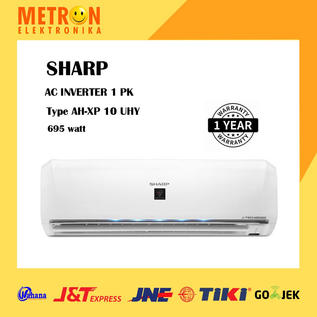 Jual SHARP AH-XP 10 UHY / AC 1 PK R 32 INVERTER PLASMACLUSTER / AHXP10UHY | Shopee Indonesia