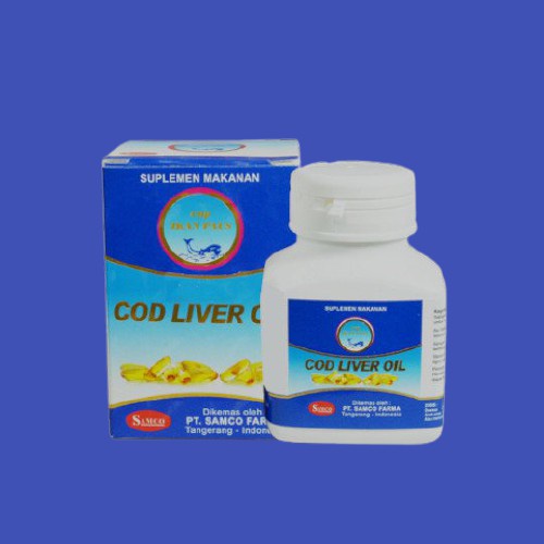 Jual SAMCO Cod Liver Oil Cap Ikan Paus 100 Capsules | Shopee Indonesia