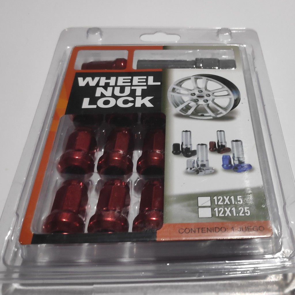 Jual 16 pcs +1 kunci Mur roda racing max Guard warna 12 x 1.25 RED ...