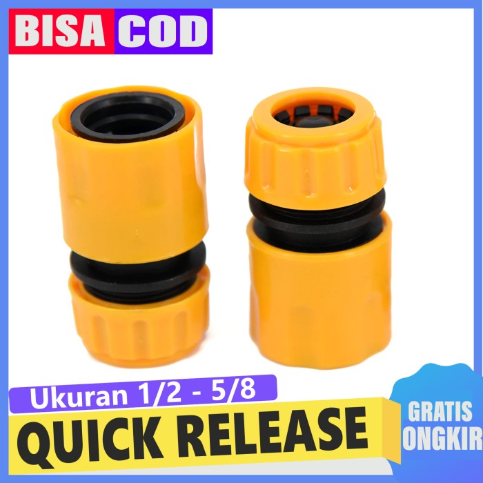 Jual Konektor sambungan Selang Quick Release 3/8 | 1/2 | 5/8 Inch ...