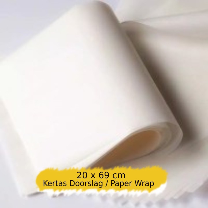 Jual Paper Wrap / Kertas Pembungkus / Duslak / Doorslag 20x69 cm Putih ...