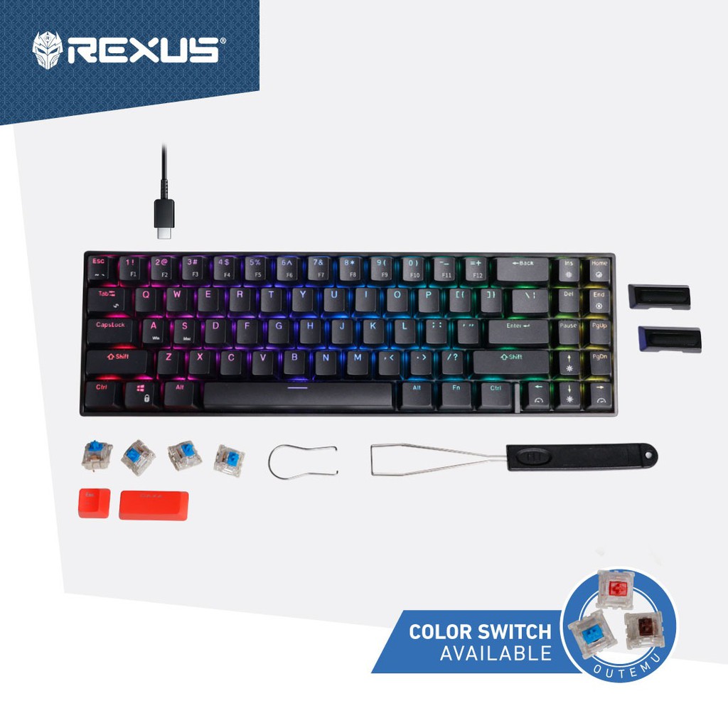 Jual Rexus Keyboard Gaming Mechanical Daxa M71 Classic | Shopee Indonesia
