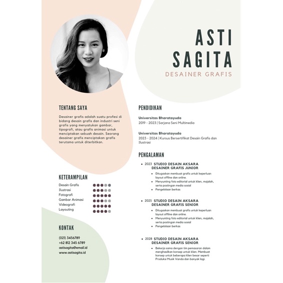 Jual DESIGN CV UNIK MENARIK DAN KREATIF HARGA TERJANGKAU (HANYA DESIGN ...