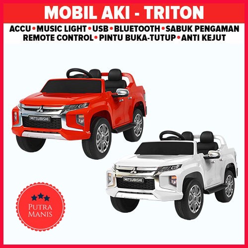 Jual Mobil Aki Remote Listrik Mainan Anak MITSUBISHI TRITON car accu ...
