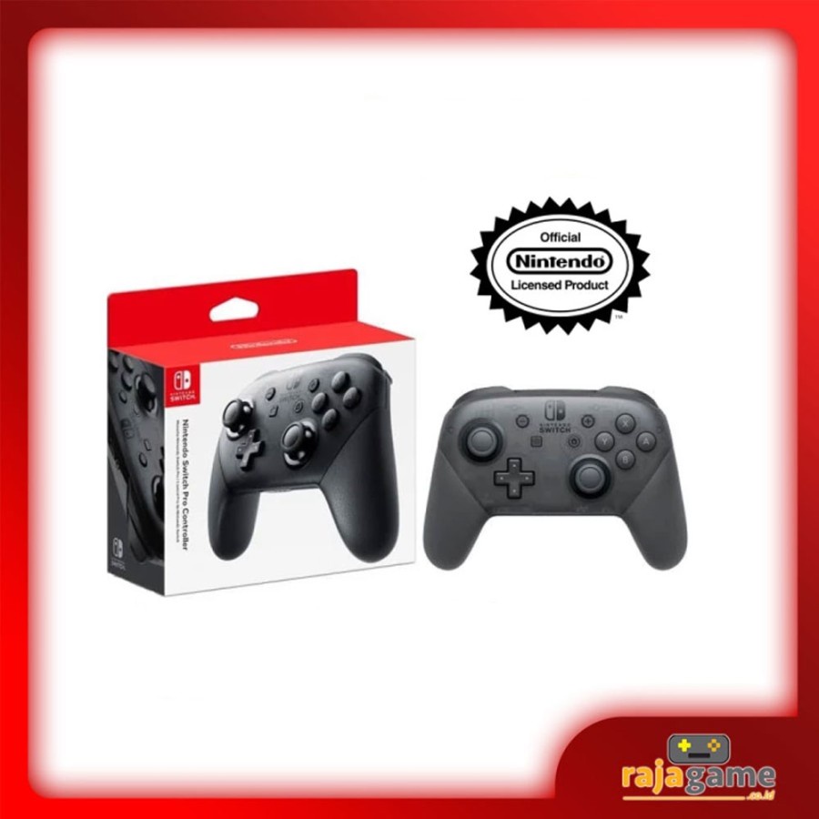 Jual Nintendo Switch Pro Controller Original (Black) | Shopee Indonesia
