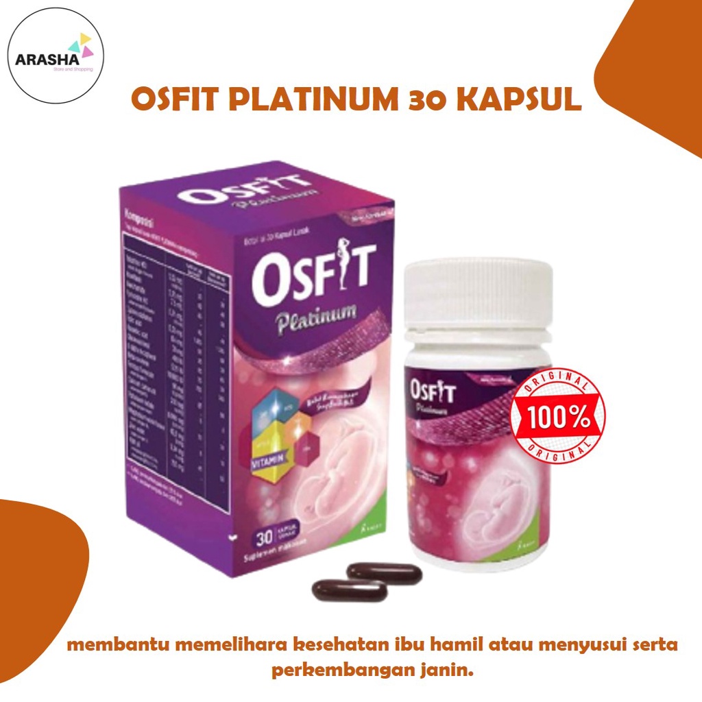 Jual OSFIT PLATINUM 30 KAPSUL Suplemen Multivitamin Ibu Hamil/Ibu ...