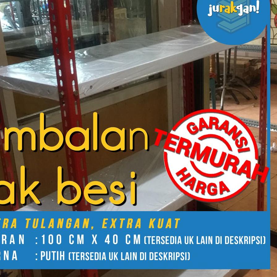 Jual Plat rak besi siku ambalan hambalan tatakan shelfing untuk gudang ...