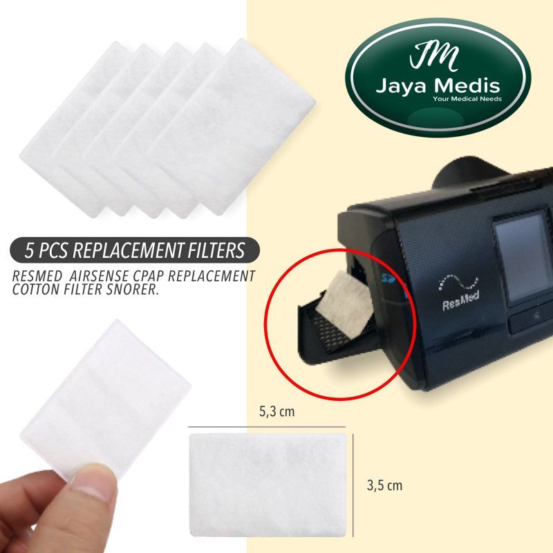 Jual Filter untuk Alat CPAP Resmed - 5pcs | Shopee Indonesia