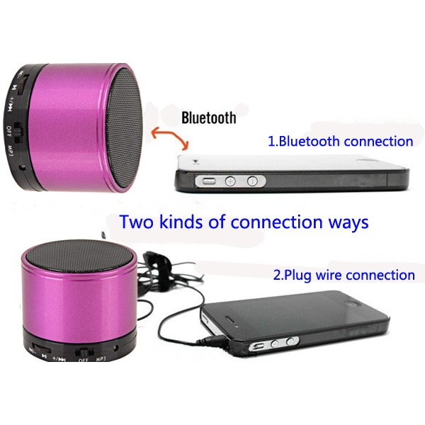 Jual Mini Speaker Bluetooth Portable MP3 Mic Microphone MicroSD S10 ...