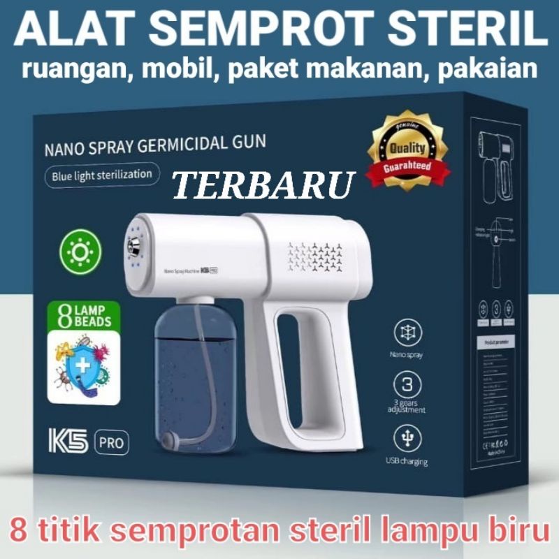 Jual nano spray uv alat semprot touch screen steril disinfektan K5 pro ...