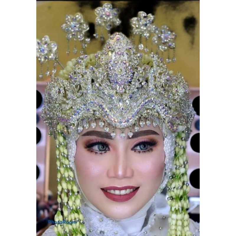 Jual siger model sinta/siger pengantin shinta/siger sinta batu pelangi ...