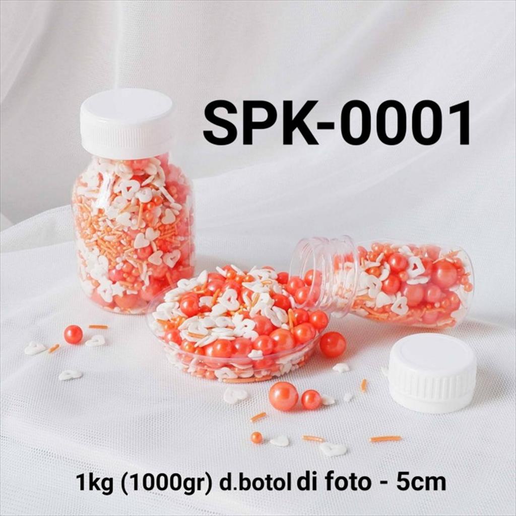 Jual SPK-0001 Sprinkles sprinkle sprinkel 1kg 1 kg kilo hati meses ...
