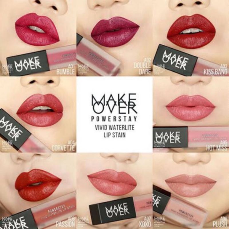 Jual MAKEOVER Powerstay Vivid Waterlite Lip Stain | Shopee Indonesia