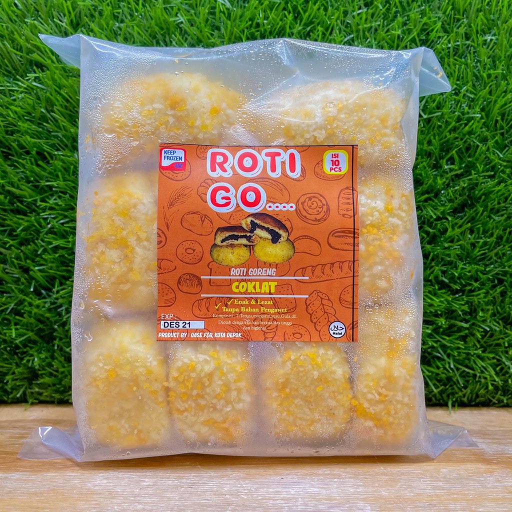 Jual Roti Goreng Coklat Roti Go isi 10 / Rotigo Enak / Halal | Shopee ...