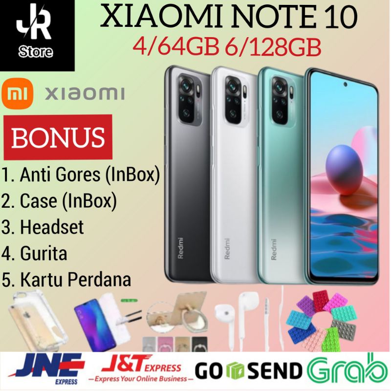 Jual XIAOMI REDMI NOTE 10 RAM 4GB 64GB & 6GB 128GB GARANSI RESMI ...