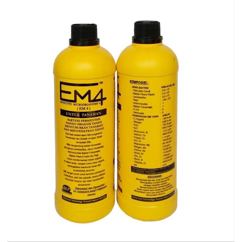 Jual Effective Microorganism 4 (EM4 Pertanian) 1 liter | Shopee Indonesia