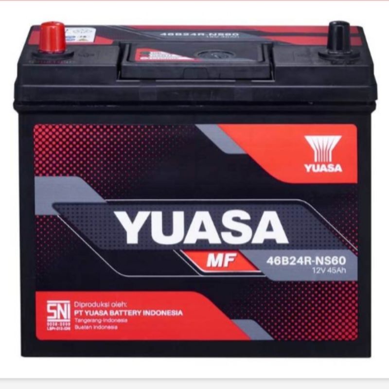 Jual accu /aki mobil Ns60 YUASA MF | Shopee Indonesia
