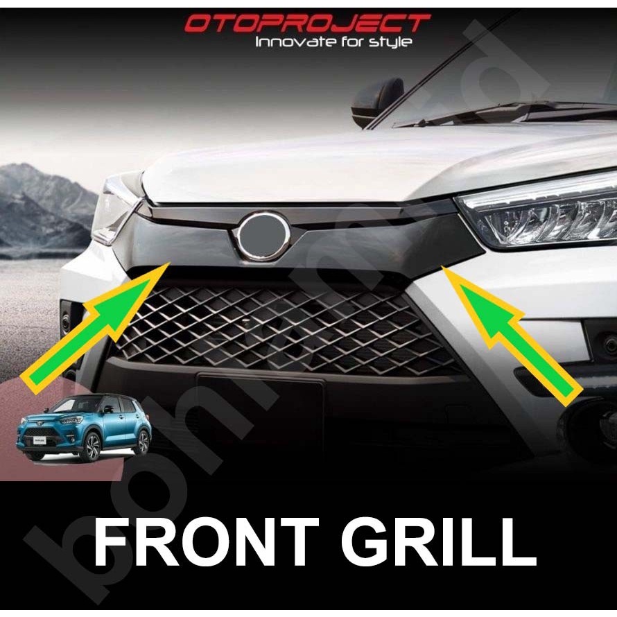 Jual Front Grill RAIZE ROCKY Otoproject Grill Depan V1 Carbon Fiber ...