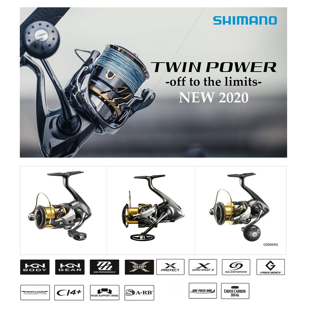 Jual Reel Pancing Spinning Shimano Twinpower Twin Power FD 2020 Japan | Shopee Indonesia