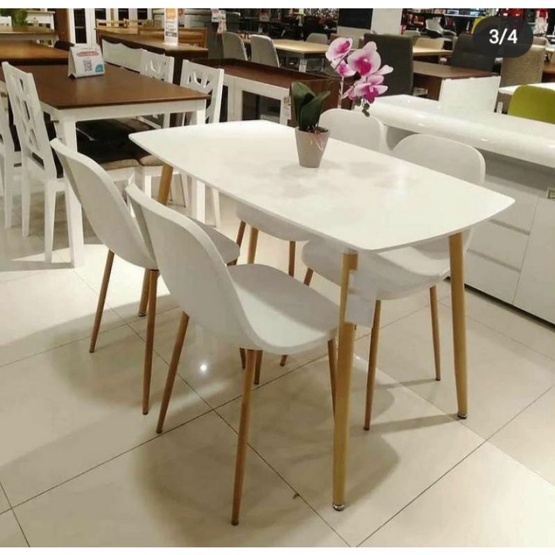 Jual Meja makan informa maeve putih white meja makan minimalis meja ...