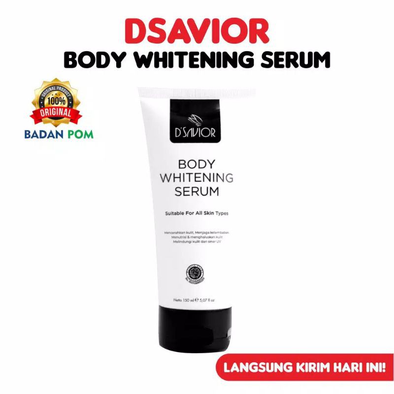 Jual (beli1 gratis 1)D'savior body whitening serum 100%original ...