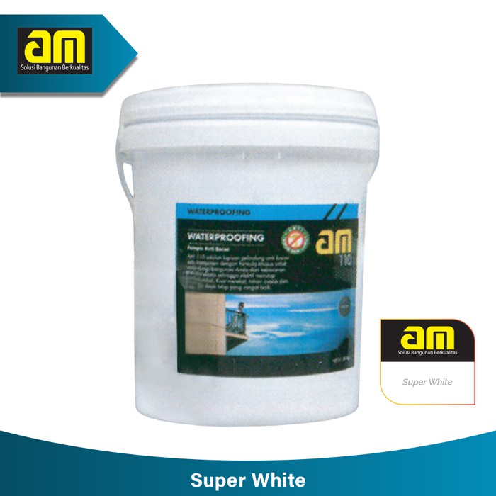 Jual AM 110 PELAPIS ANTI BOCOR SUPER WHITE 20 KG (Cat Waterproofing ...