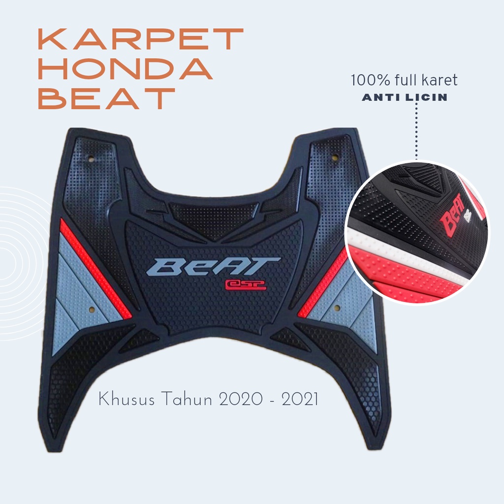 Jual Alas Kaki Motor Honda Beat 2008 s/d 2025 - Pijakan Kaki Motor Beat ...