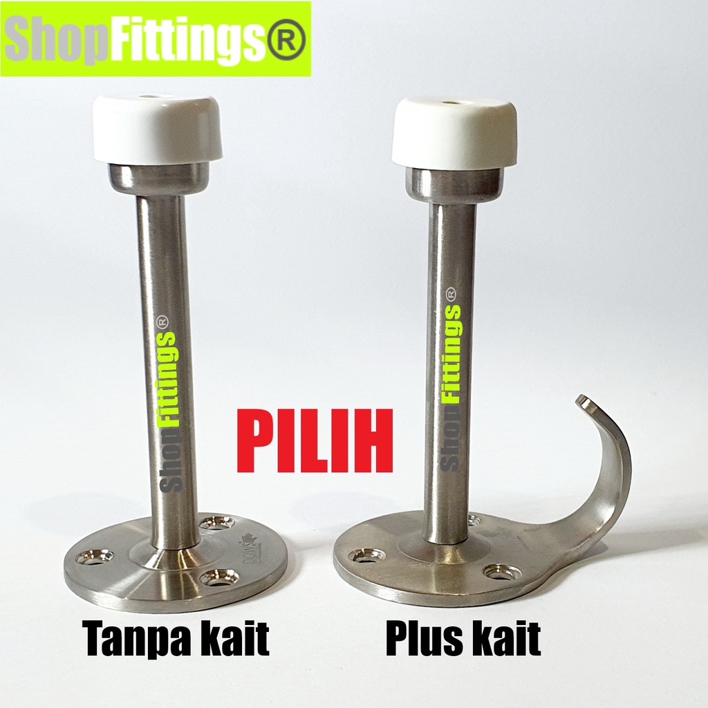 Jual Door Stop Rubber Stopper Hook Karet Besi Penahan Pintu Tahan ...