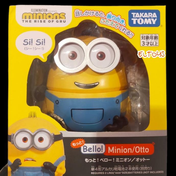 Jual TAKARA TOMY Bello minion OTTO interaktive toy / Minion bello ...