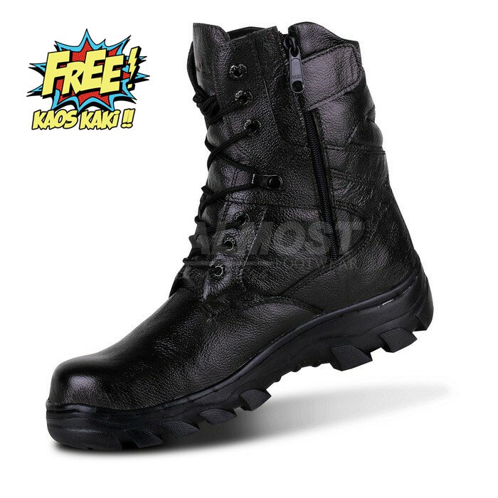 Jual sepatu boots pdl pdh sepatu POLRI - TNI - sepatu boots safety ...