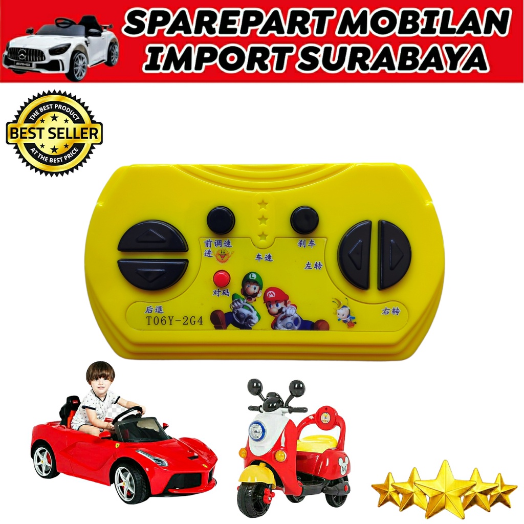 Jual REMOT RC WIRELESS BLUETOOTH MOBILAN AKI ANAK 2.4G 6 VOLT 12 VOLT ...