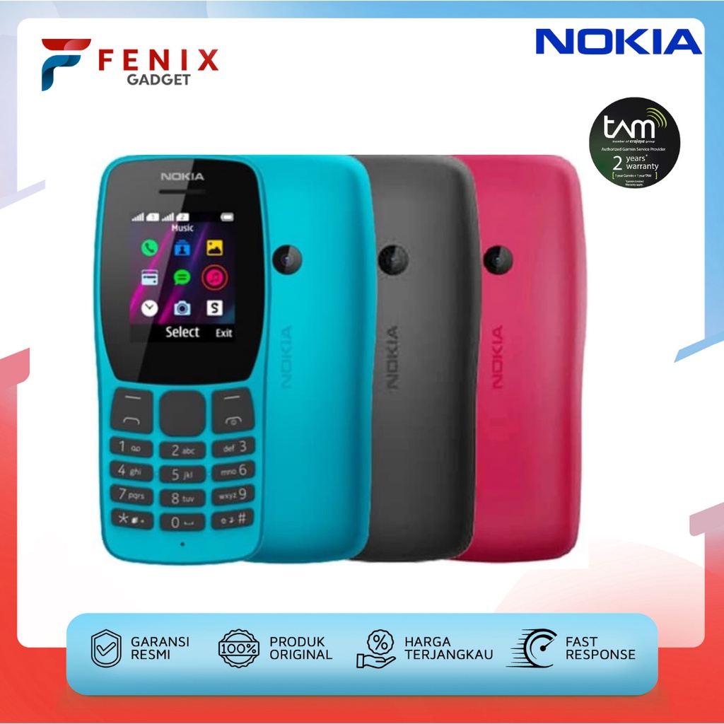 Jual Nokia 110 Dual SIM - Garansi Resmi TAM 1 Tahun | Shopee Indonesia