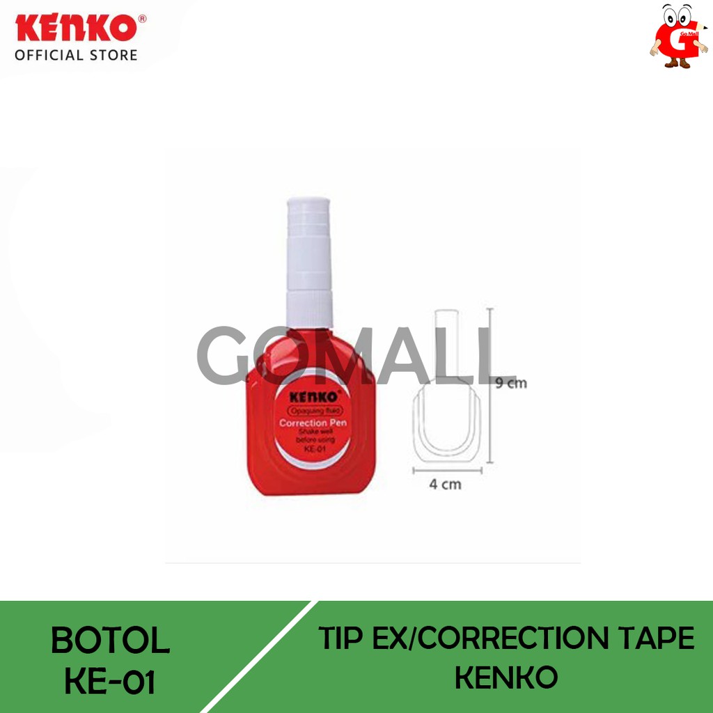 Jual CP kenko KE-01 / Correction Pen / tip ex kenko botol merah | Shopee Indonesia