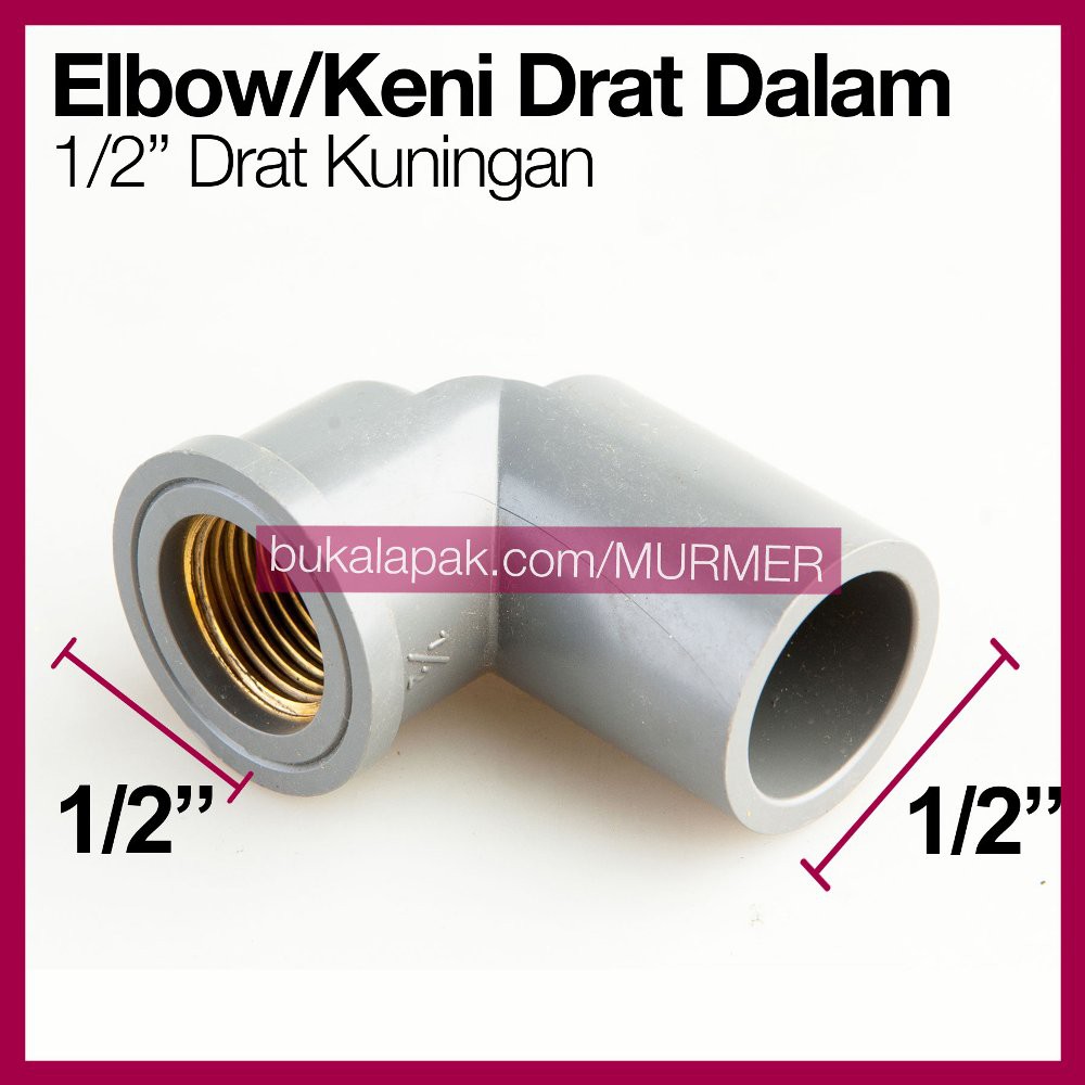 Jual Jual Elbow Drat Dalam Kuningan 1 2 Rucika Keni Knie Murah | Shopee Indonesia