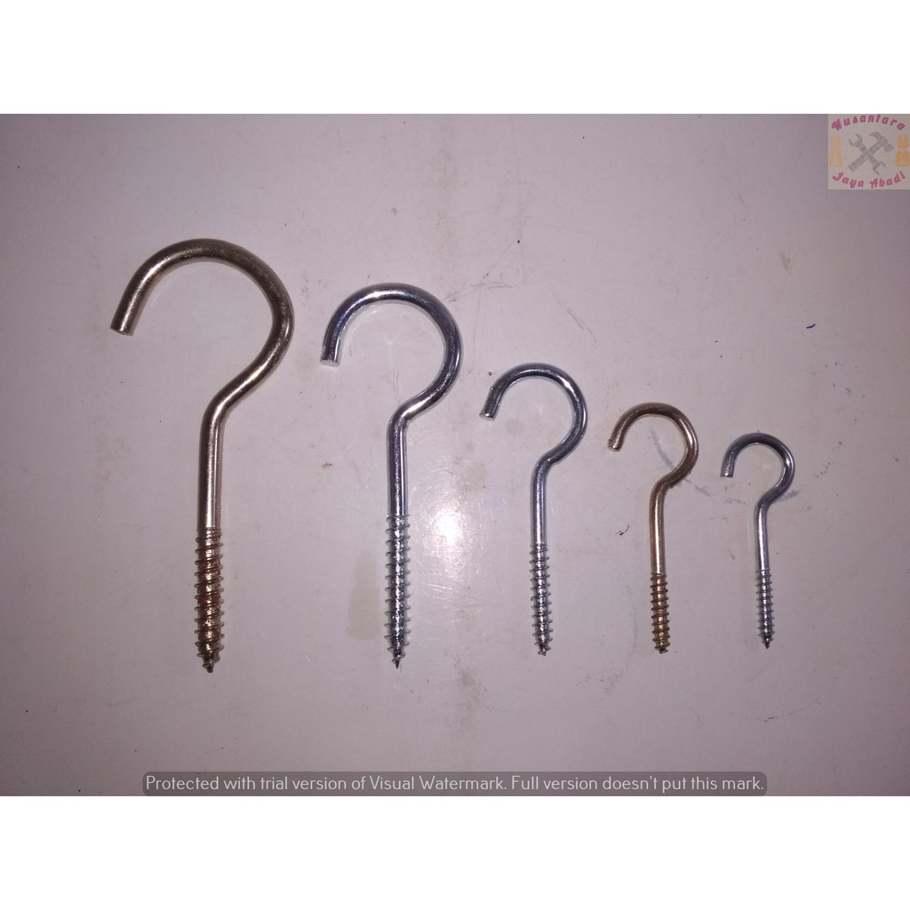 Jual Sekrup Mata Buka - Screw Hooks - Cantolan - Gantungan ukuran besar ...